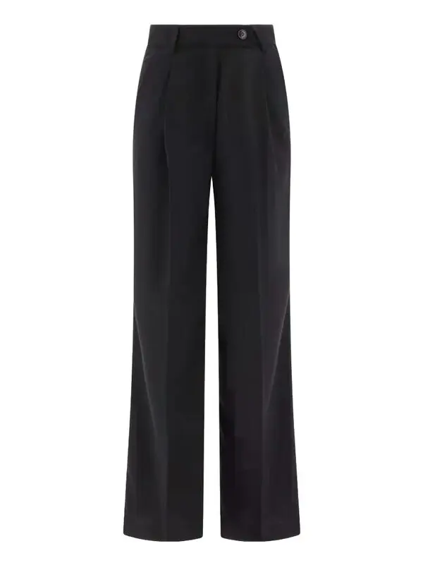 FIT Pressed-crease Trousers - Black