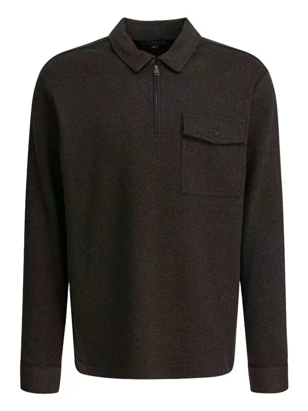 Vince Pocket Polo Shirt - Brown