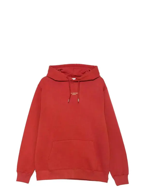 Drole De Monsieur Slogan Hoodie - Red