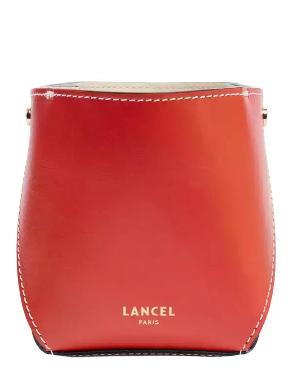 LANCEL Leather Pen Holder - Red