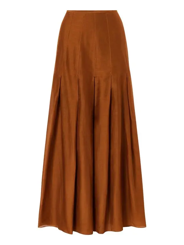 Escvdo Lauri Cotton Maxi Skirt - Brown
