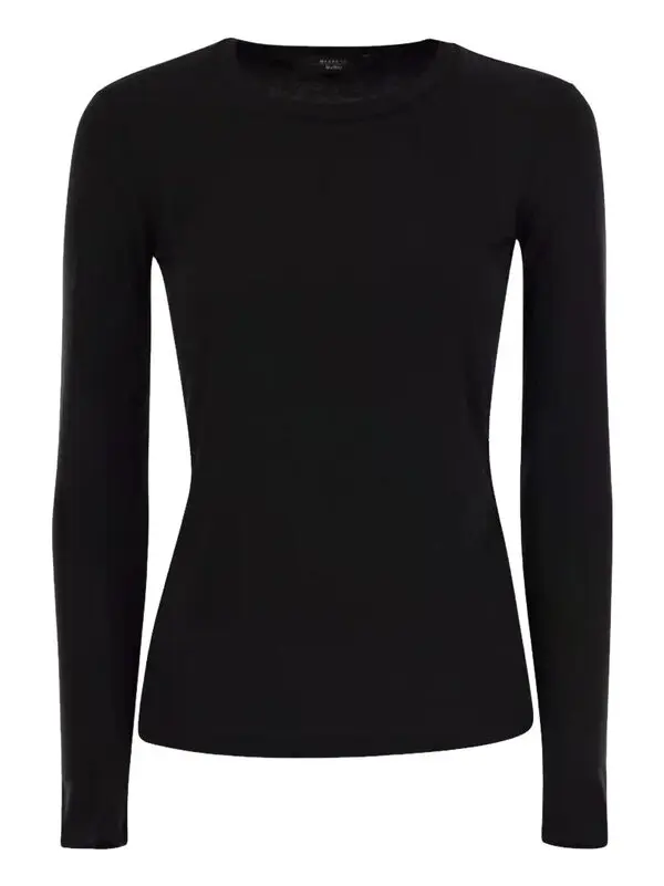 Max Mara Long-sleeve Crewneck Sweater - Black