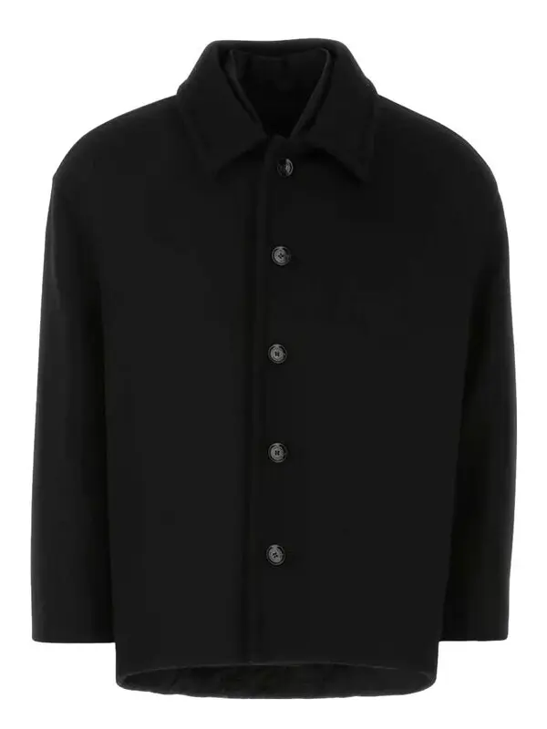 Valentino Garavani Buttoned Coat - Black