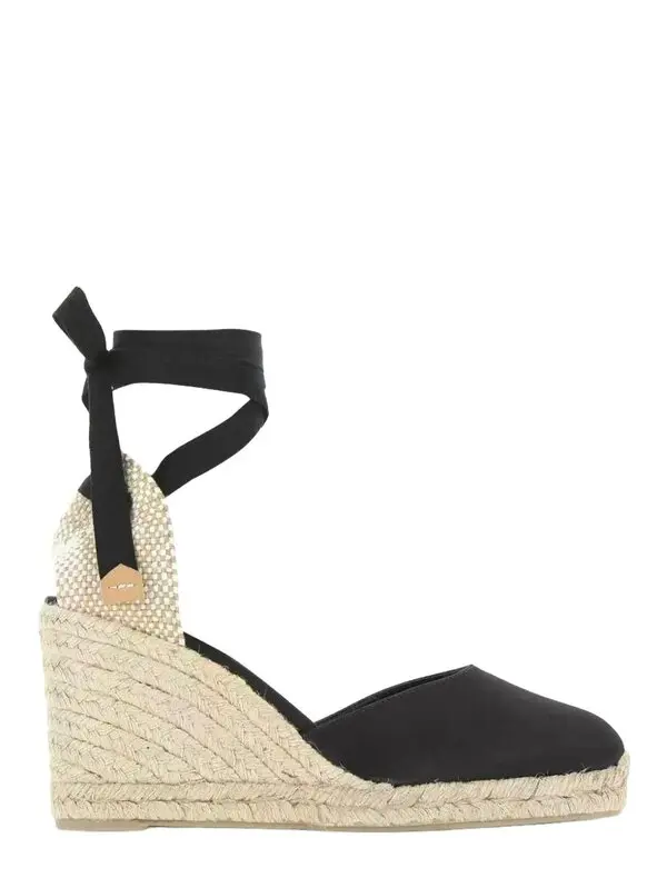 CastaÑer Carina Woven Canvas Espadrilles - Black