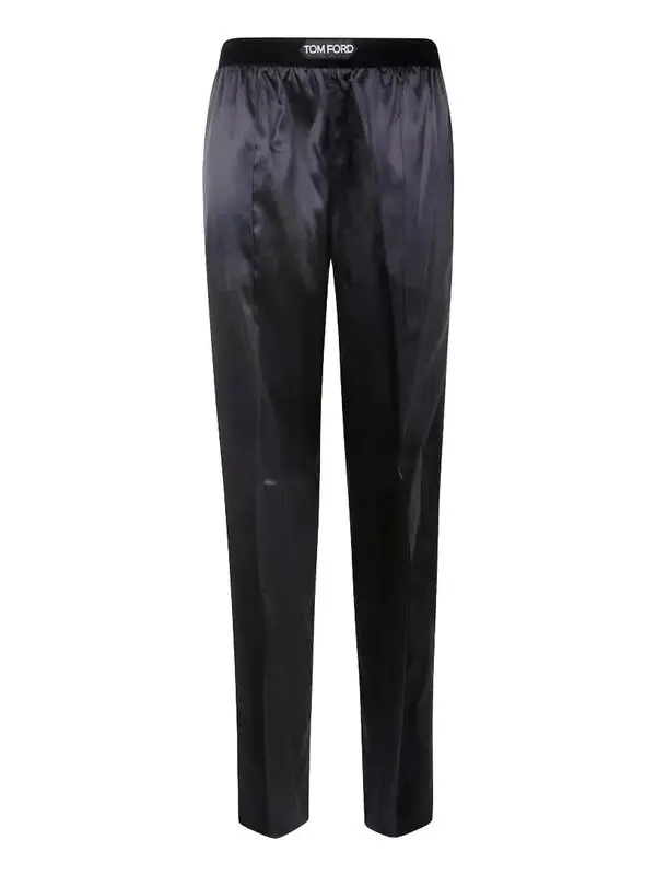 TOM FORD Satin Pyjama Trousers - Black