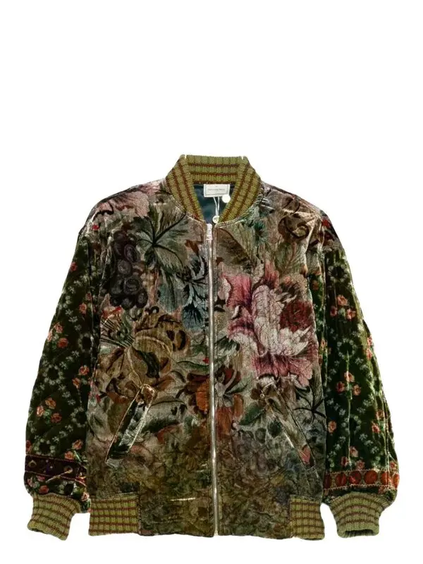 PIERRE-LOUIS MASCIA Printed Zip-up Jacket - Neutrals