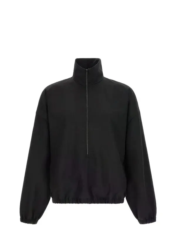 Fear Of God Half-zip High-neck Sweatshirt - Black