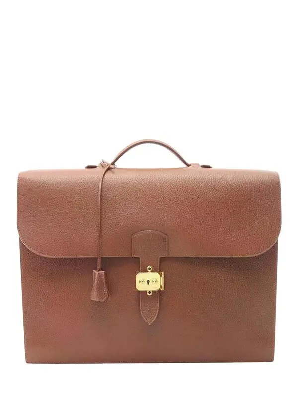 Hermès 1996 Ardennes Sac A Depeches 38 Business Bag - Brown
