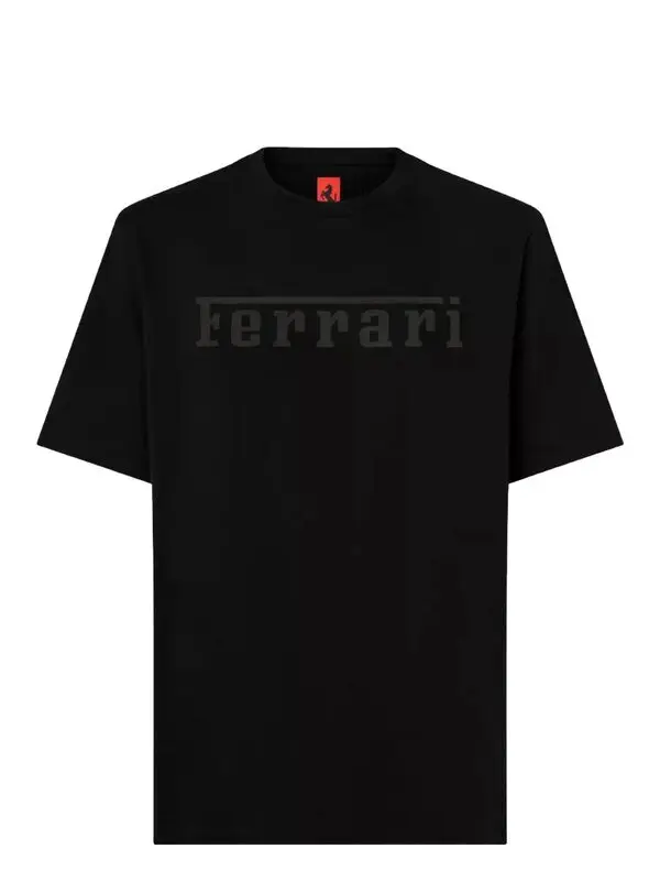 FERRARI Logo-detail T-shirt - Black
