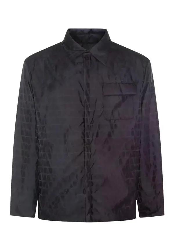 Valentino Garavani Pocket Pattern Shirt - Black