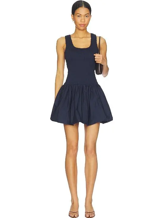 PISTOLA Ilona Bubble Hem Dress - Navy