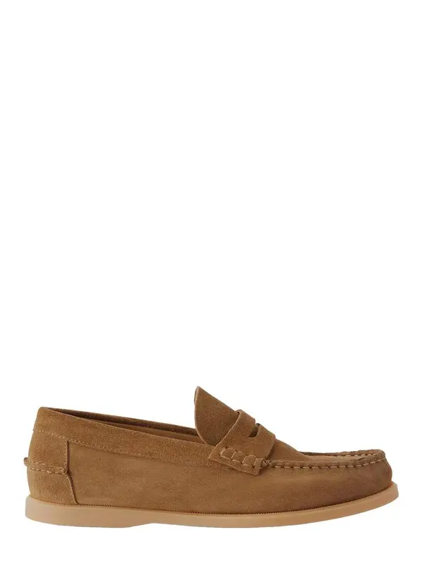 Mr P. Leo Suede Penny Loafers - Brown