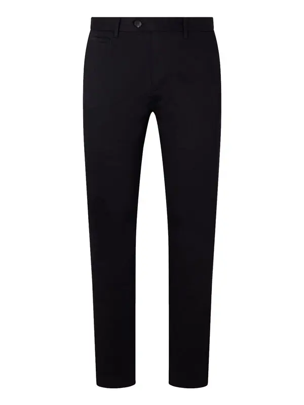 Mr P. Samuel Straight-leg Organic Cotton Chinos - Black