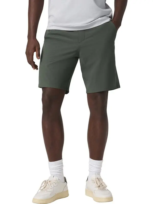 Vuori Aim 8" Chino Shorts - River Rock Slub Stripe