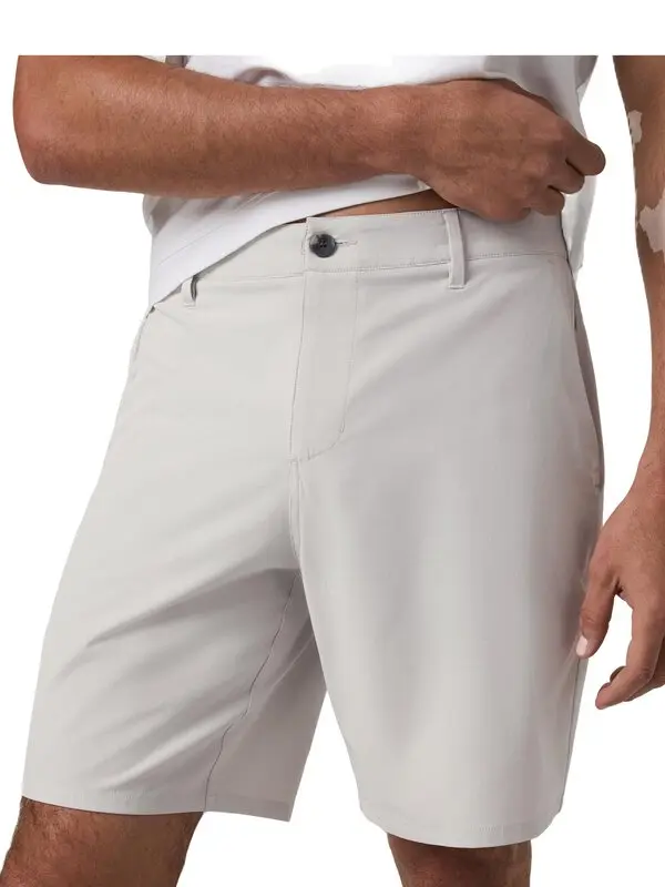 Vuori Aim 8" Chino Shorts - Salt Linen Texture