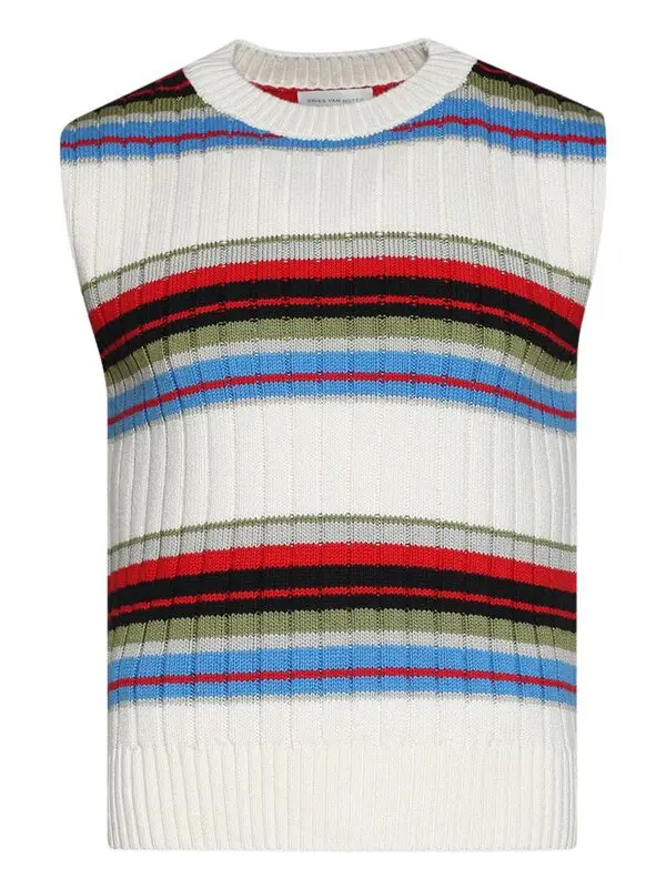 Dries Van Noten Mosaic Striped Sweater - Multi