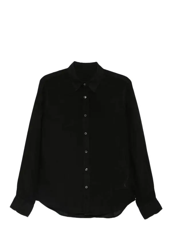 120% Lino Long-sleeve Shirt - Black