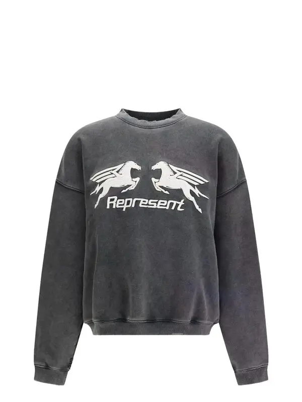 REPRESENT Pegasus Crew-neck Sweatshirt - Grey