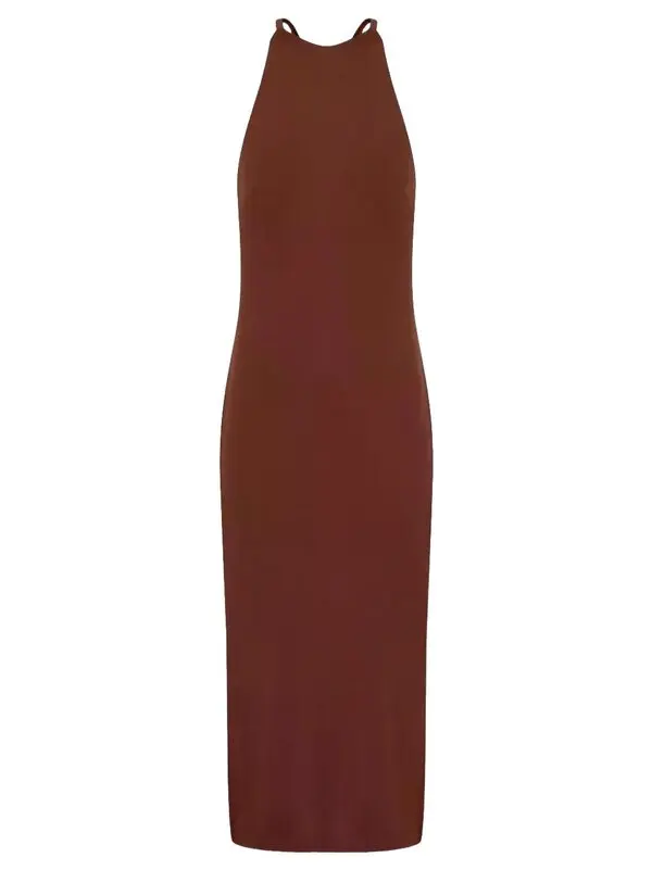 LENNY NIEMEYER Halterneck Midi Dress - Brown
