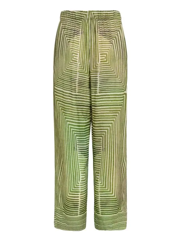 LENNY NIEMEYER Geometric-print Trousers - Green