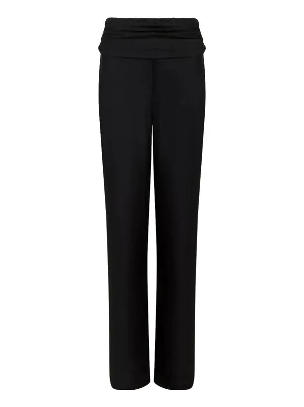 LENNY NIEMEYER Gathered-waist Trousers - Black