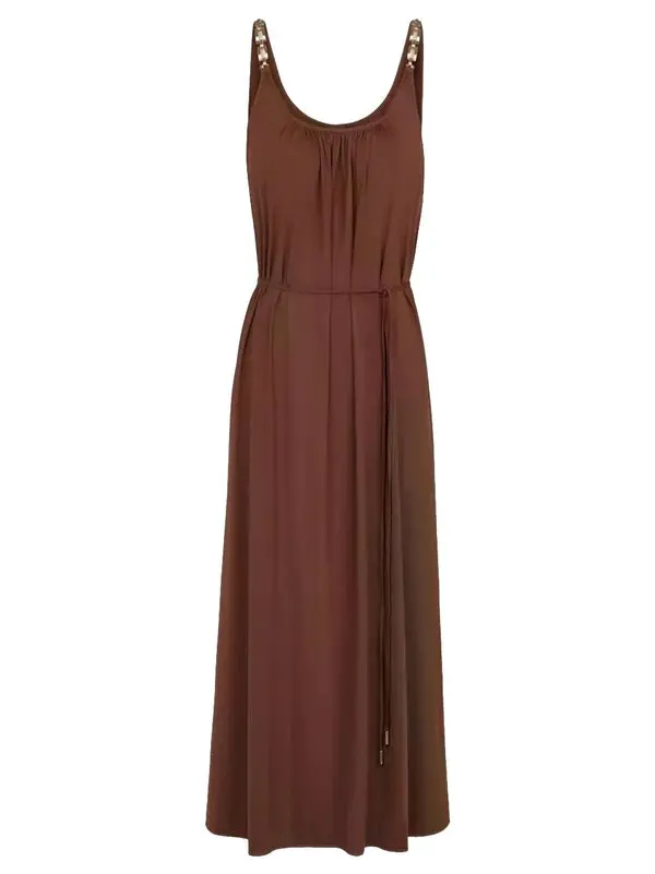 LENNY NIEMEYER Chain-embellished Midi Dress - Brown