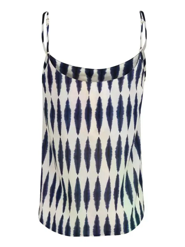 LENNY NIEMEYER Diamond-pattern Cami Top - Blue