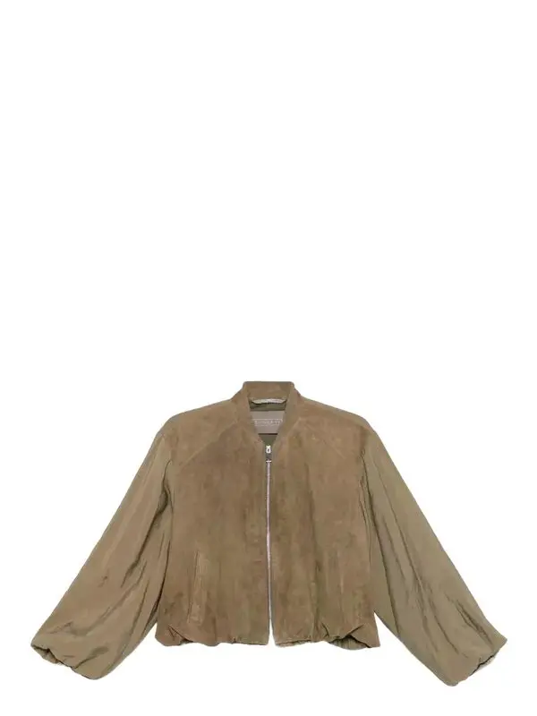 LEATHER AUTHORITY Zip-up Jacket - Green