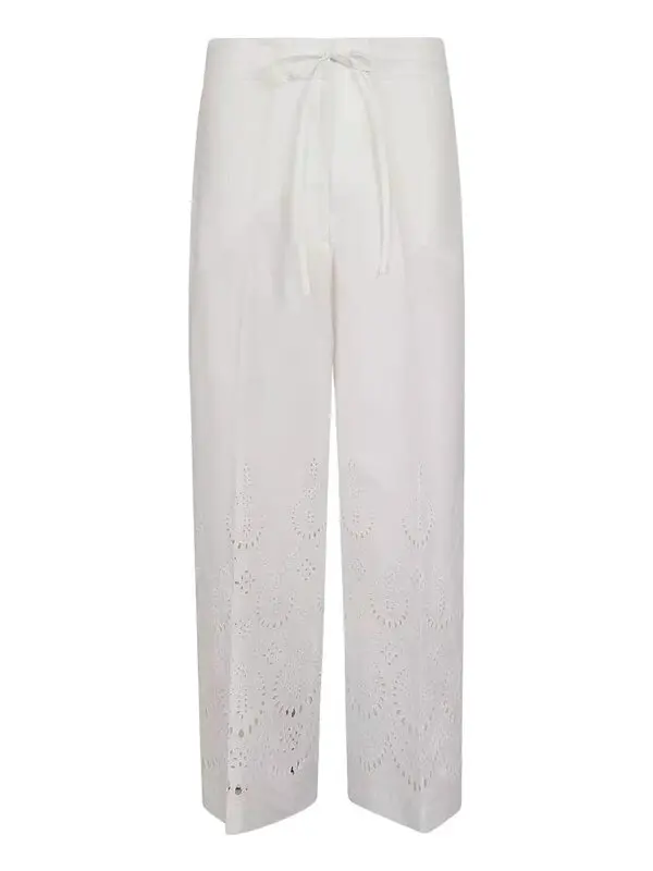 P.a.r.o.s.h Cannes Tie Trousers - White