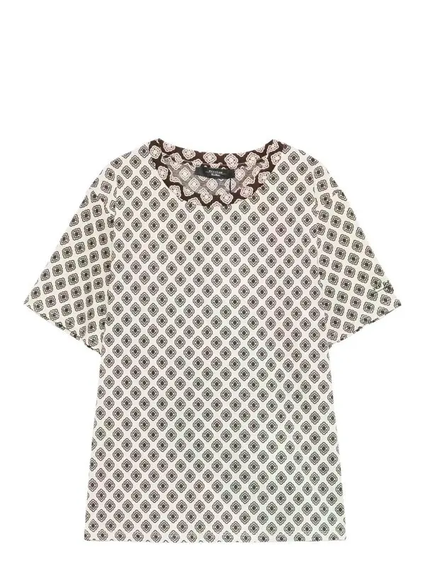 Max Mara Patterned T-shirt - Neutrals