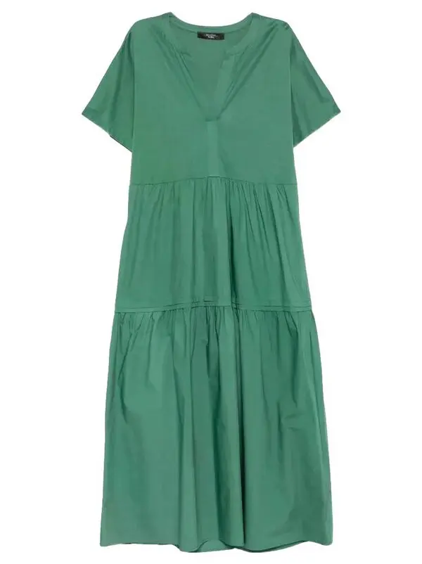 Max Mara V-neck Midi Dress - Green
