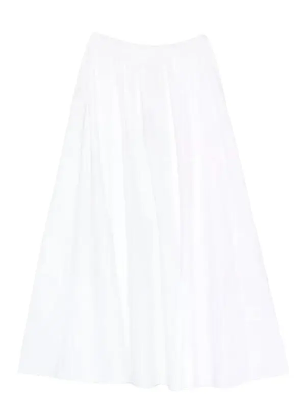 Max Mara Gathered Skirt - White