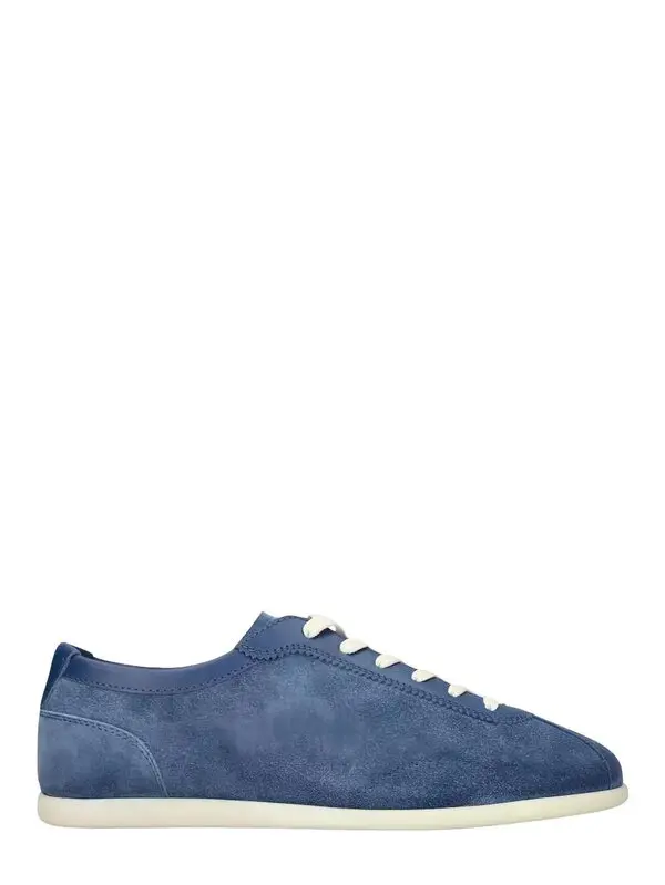 Brunello Cucinelli Lace-up Leather Sneakers - Blue