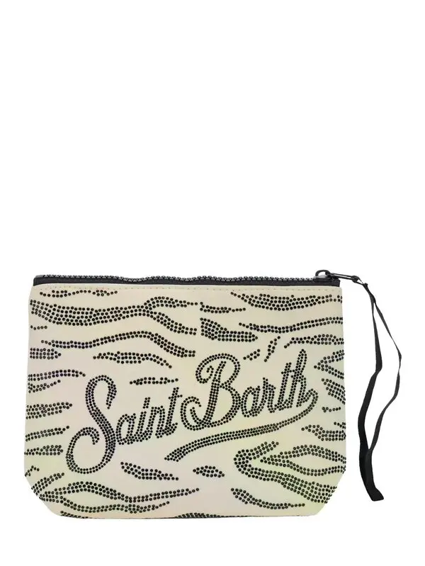 MC2 SAINT BARTH Aline Animal-print Clutch - Neutrals