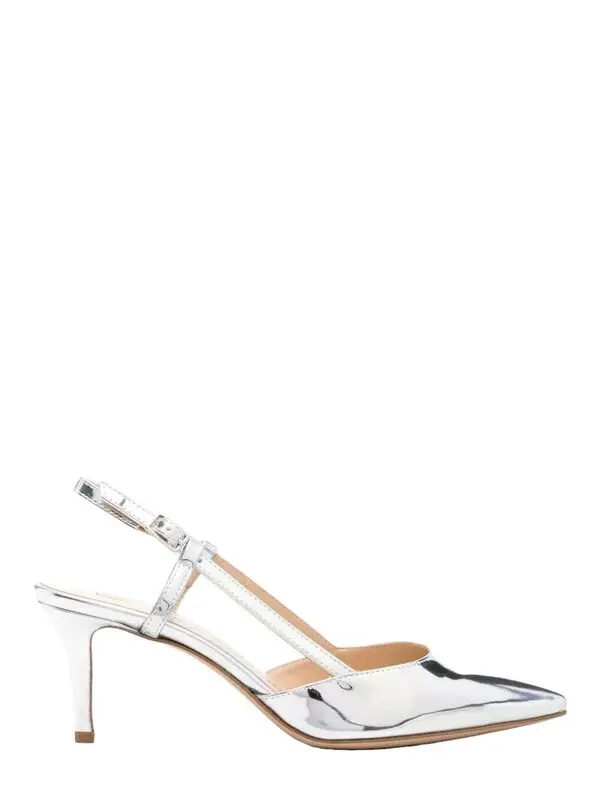 FABIO RUSCONI Pointed-toe Stiletto Pumps - Silver