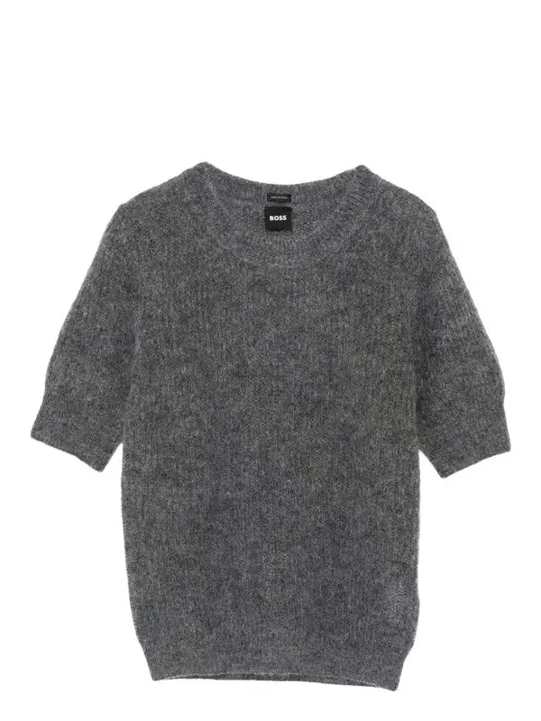 BOSS Short-sleeve Sweater - Grey