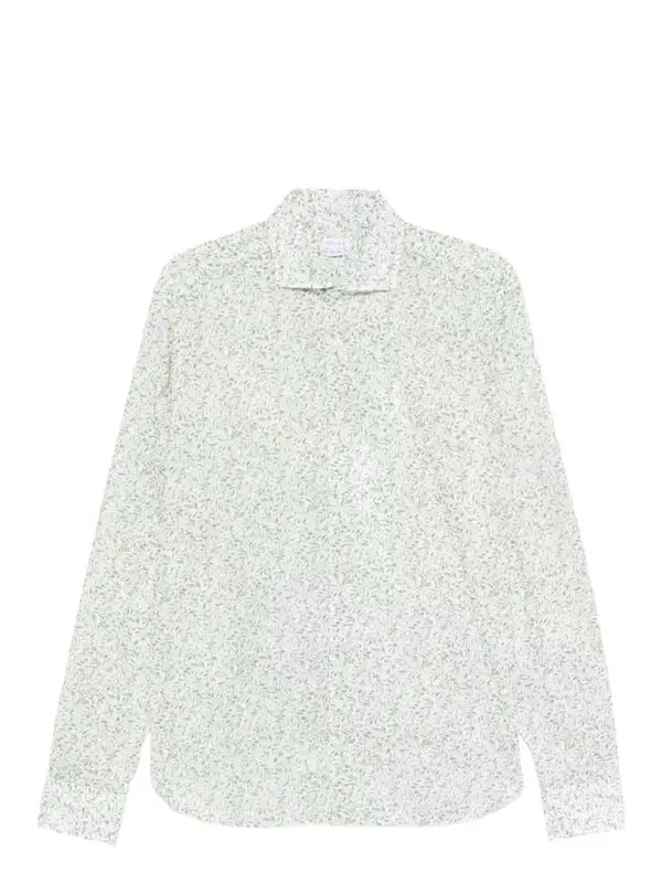 ORIAN Floral Shirt - White