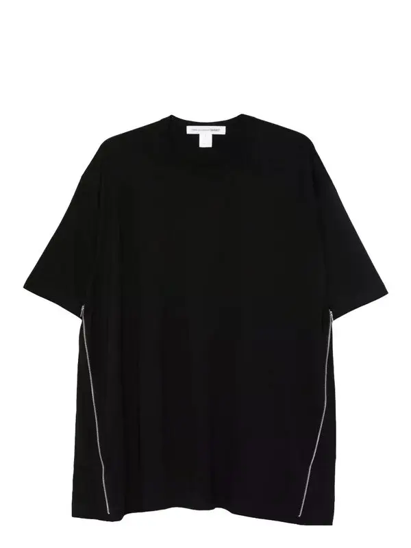 Comme Des Garçons Zip-detail T-shirt - Black