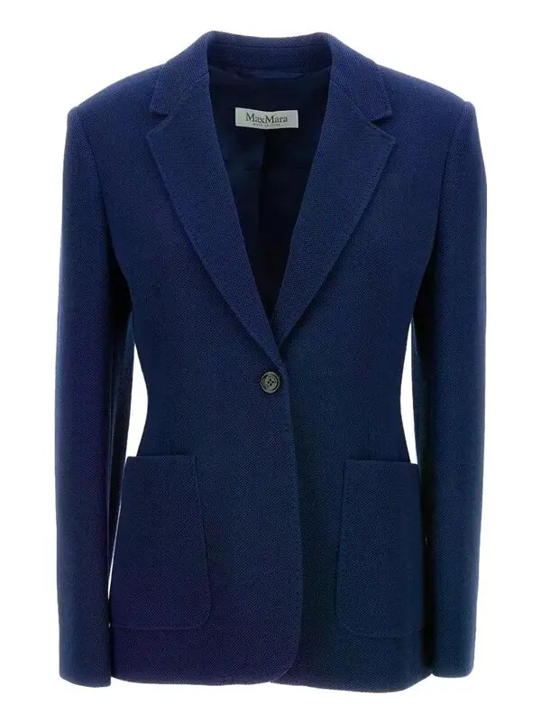 Max Mara Patch-pocket Blazer - Blue