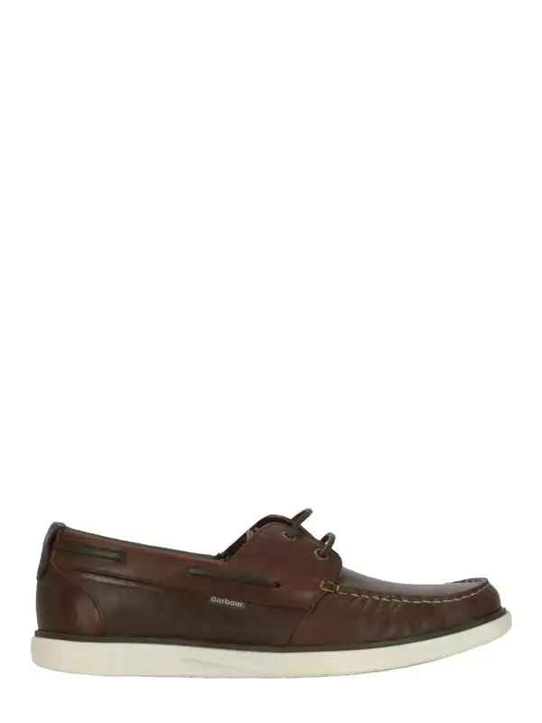 Barbour Lace-up Boat Shoes - Brown