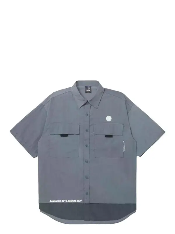 AAPE BY *A BATHING APE Moonface Patch Shirt - Grey