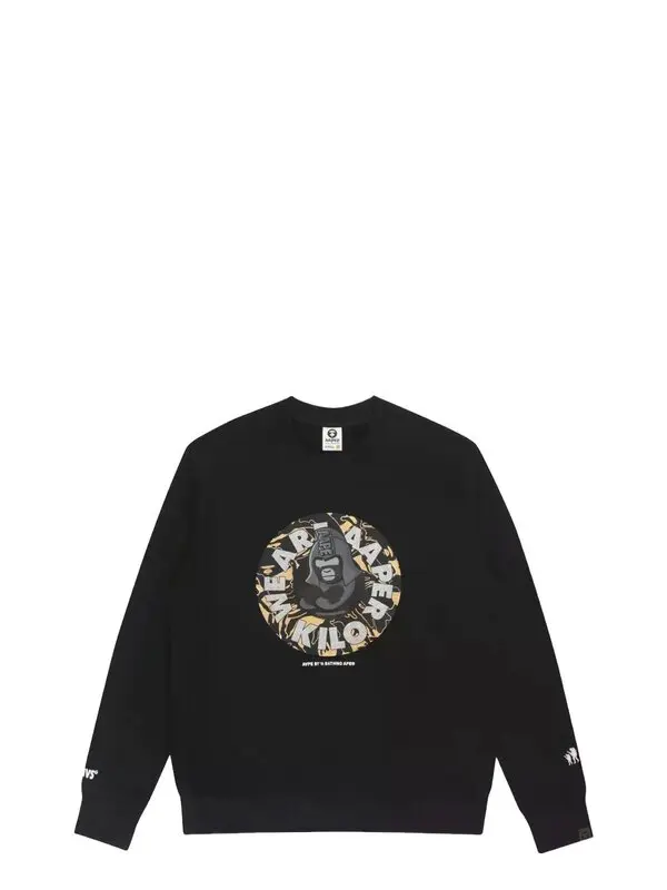 AAPE BY *A BATHING APE Crew-neck Sweatshirt - Black