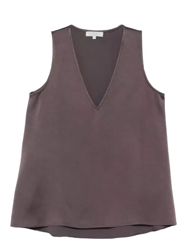 Antonelli Firenze V-neck Tank Top - Grey
