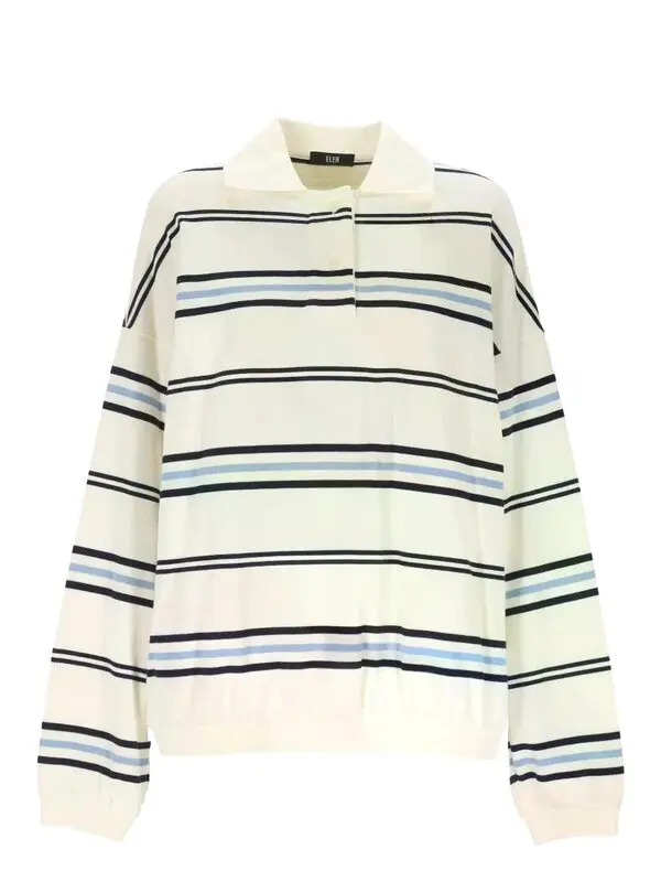 ELEH Striped Collared Knitwear - Neutrals