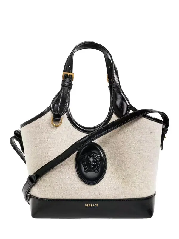 Versace Riviere Small Tote - Neutrals
