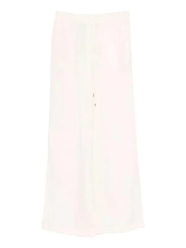 BOSS Drawstring-waist Palazzo Pants - Pink