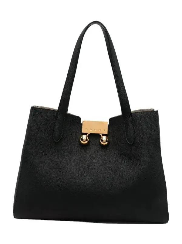 Marni Leather Tote Bag - Black