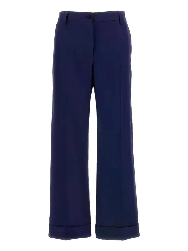 Alberto Biani Cuffed Trousers - Blue