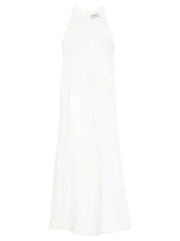 ERMANNO FIRENZE Embroidered Maxi Dress - White