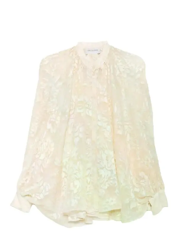 ERMANNO FIRENZE Floral Blouse - Neutrals